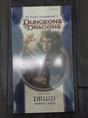 D&D Player's Handbook 2 Druid Power Cards Pack BRAND NEW SEALED Magic ...