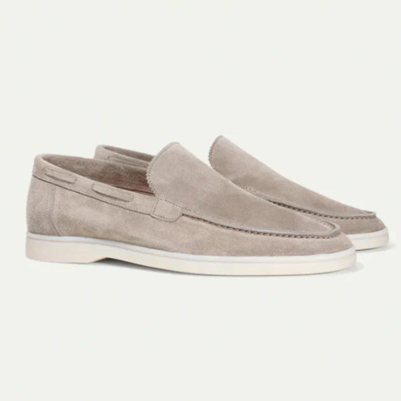 Classic Fashion Suede Slip-On Flat Casual Shoes Lazy Loafers Flat Men's ...