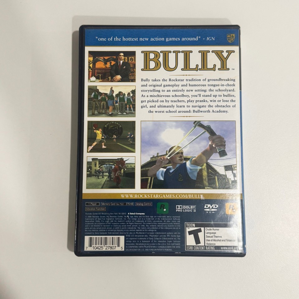 Bully (Sony PlayStation 2, 2006) - No Map, Black Label PS2 | eBay