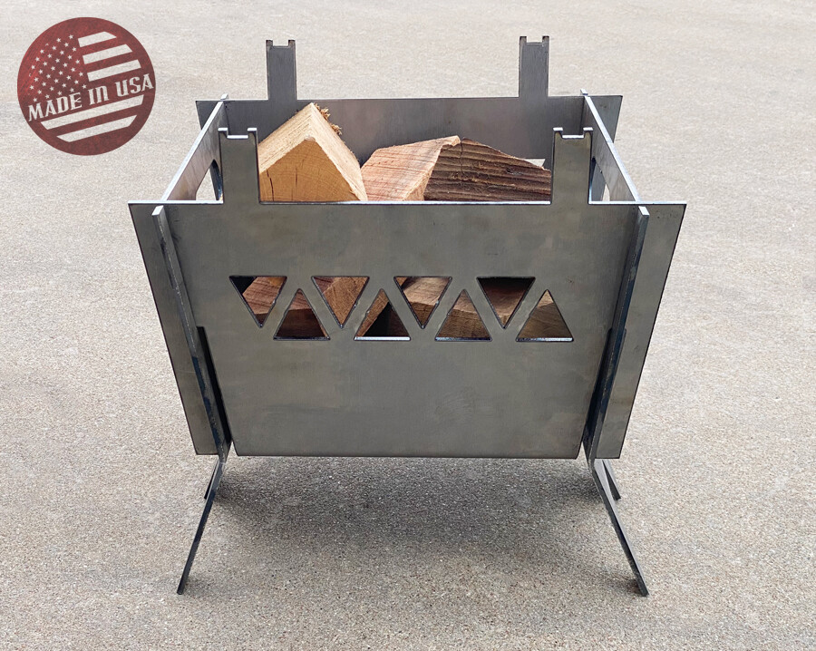 [Spring] Heavy Duty Modular Collapsible Steel 13" Portable Camping Fire ...
