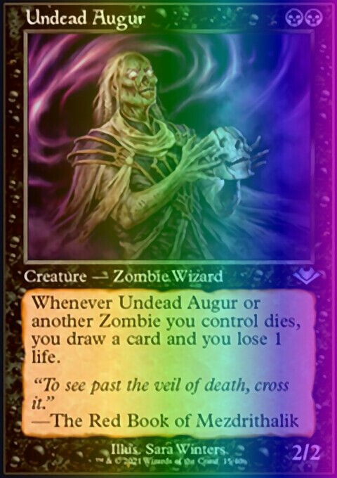 MTG Magic the Gathering Undead Augur (15e/404) Modern Horizons LP FOIL ...