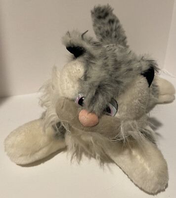 Vintage Tonka 1980s Pound Puppies Pound Purries Black Gray White Cat ...