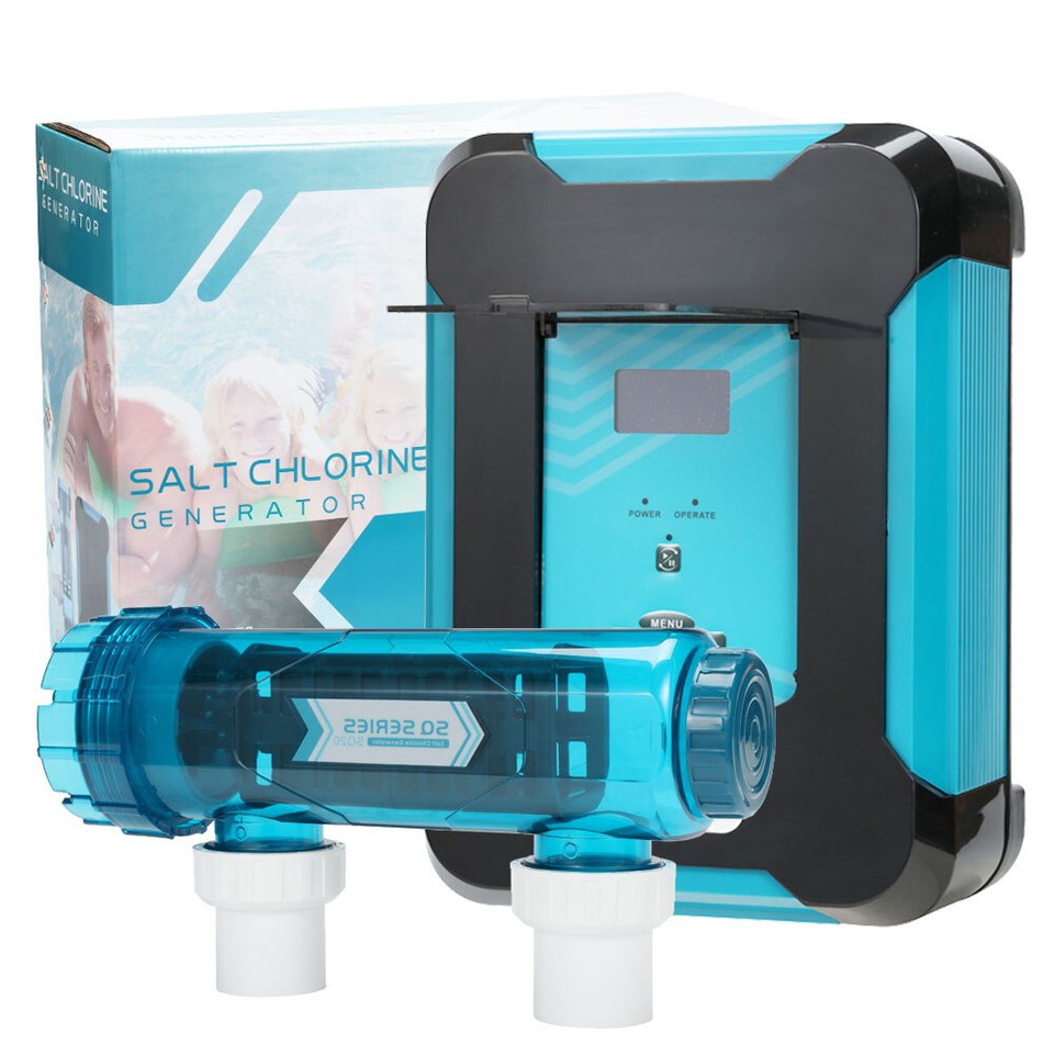 Salt Chlorine Generator Saltwater Pool Chlorinator System 10-55k Gal ...