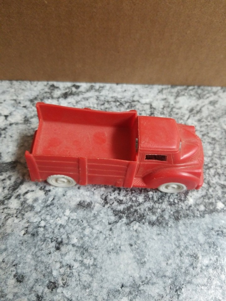 Vintage 1960s Red Plastic Toy Military Jet Helicopter & Truck Lot - USA ...