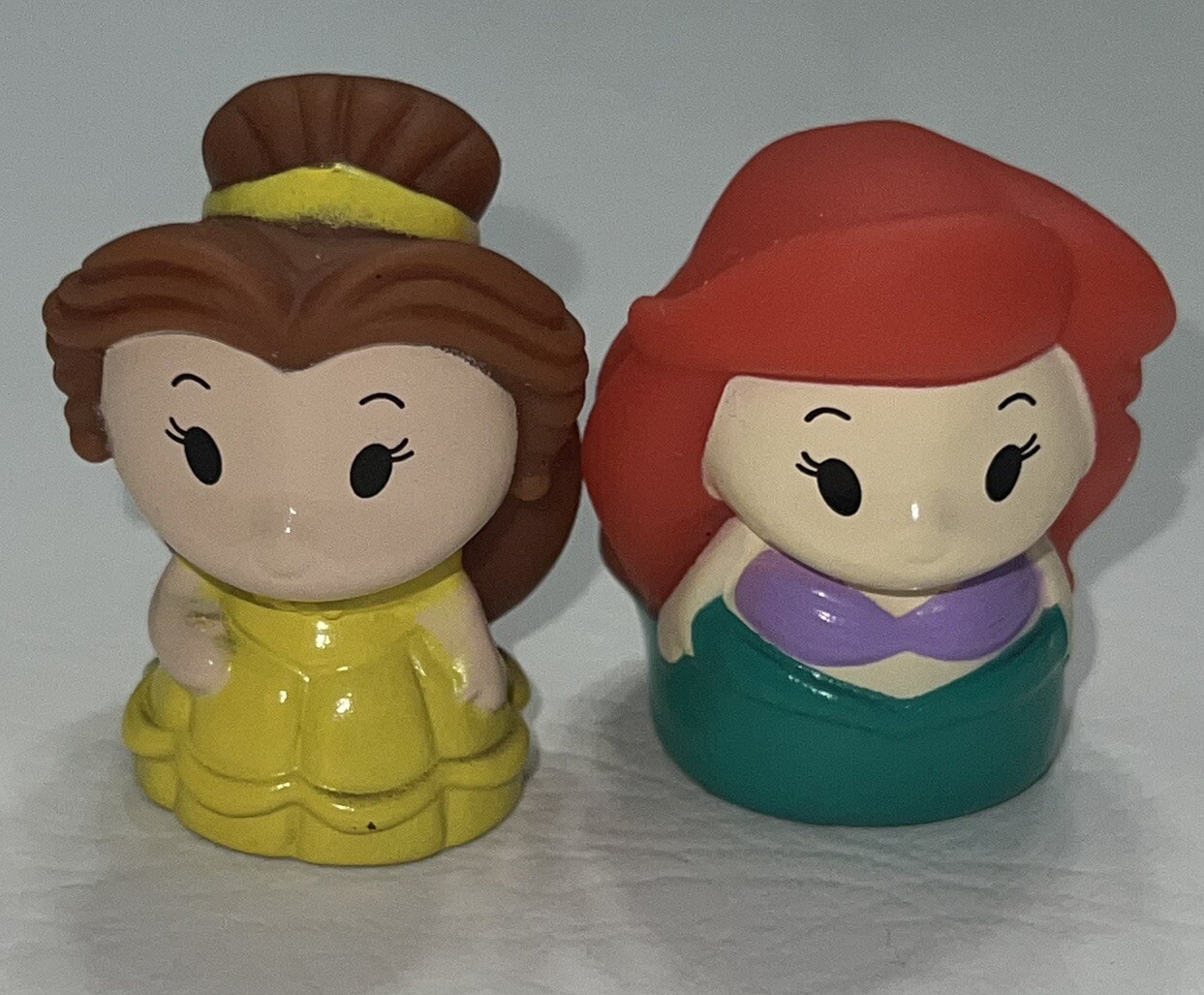 Disney Princess Bath Time Puppets PVC Figures Belle Ariel Lot of 2 | eBay