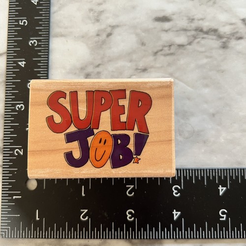 Rubber Stamp Super Job Exclamation Teacher Grading | eBay