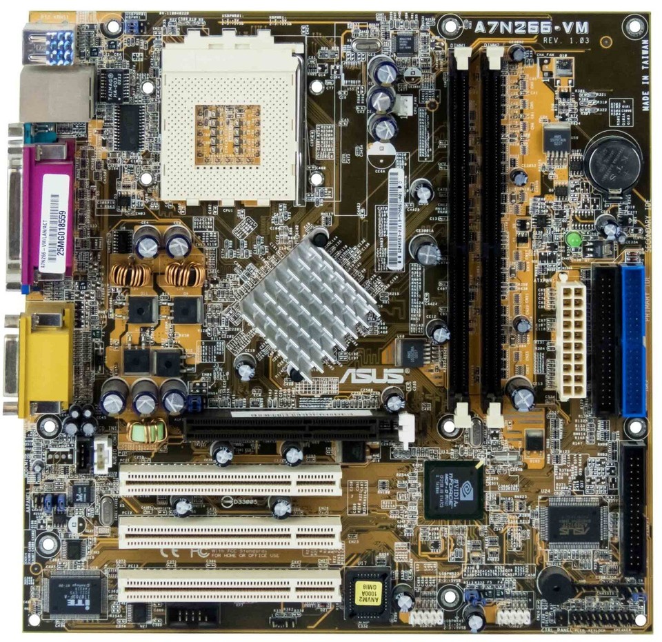 Mainboards Asus A7N266-VM Socket 462 DDR PCI AGP mATX | eBay