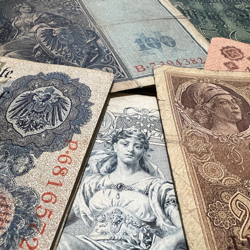 110+ Year Old 4 Random Banknotes WWI WW1 Original Period Items Trench ...