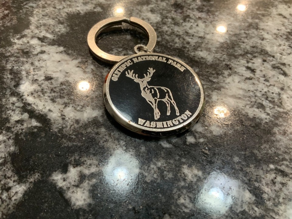 Olympic National Park Port Angeles Washington ELK Metal Keychain | eBay