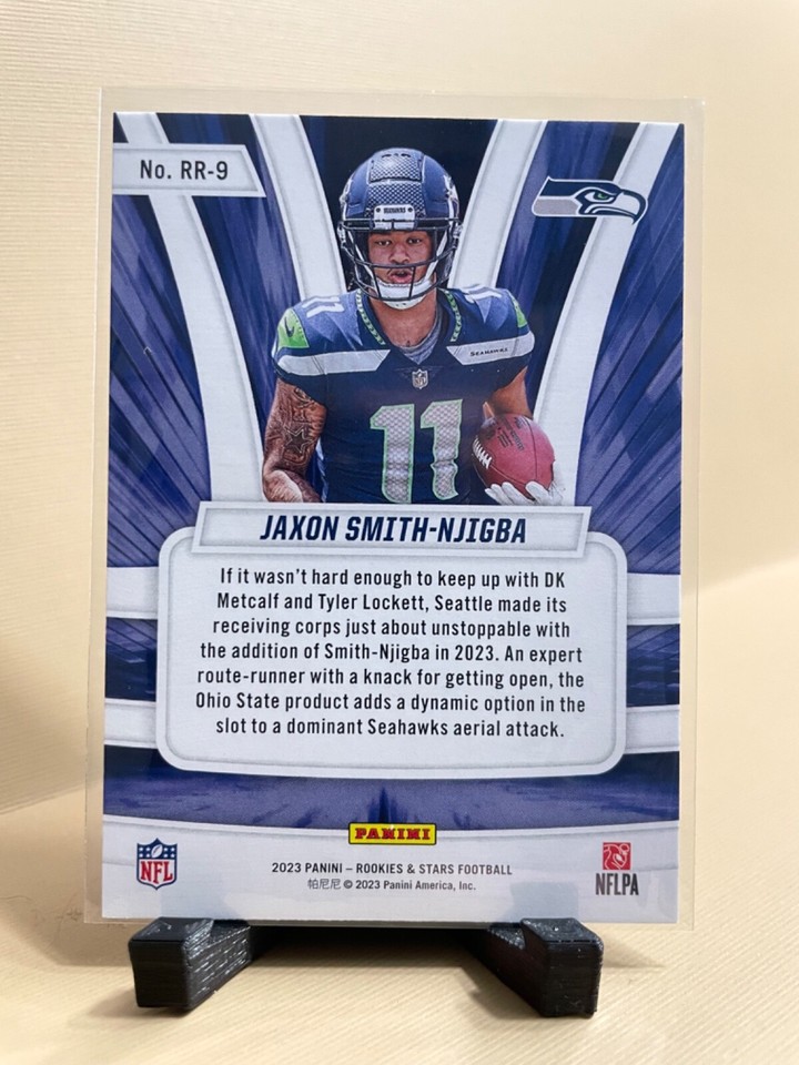 2023 Panini Rookies & Stars Jaxon Smith-Njigba RR-9 Rookie Rush Seattle ...