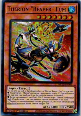 Yu-Gi-Oh Therion Reaper" Fum" MP23-EN060 1st Edition Mega Tin 2023 ...