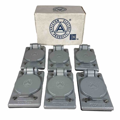 LOT OF 6 NEW APPLETON FSK-1VR-A RECETACLE COVER FOR FS FD BOXES | eBay