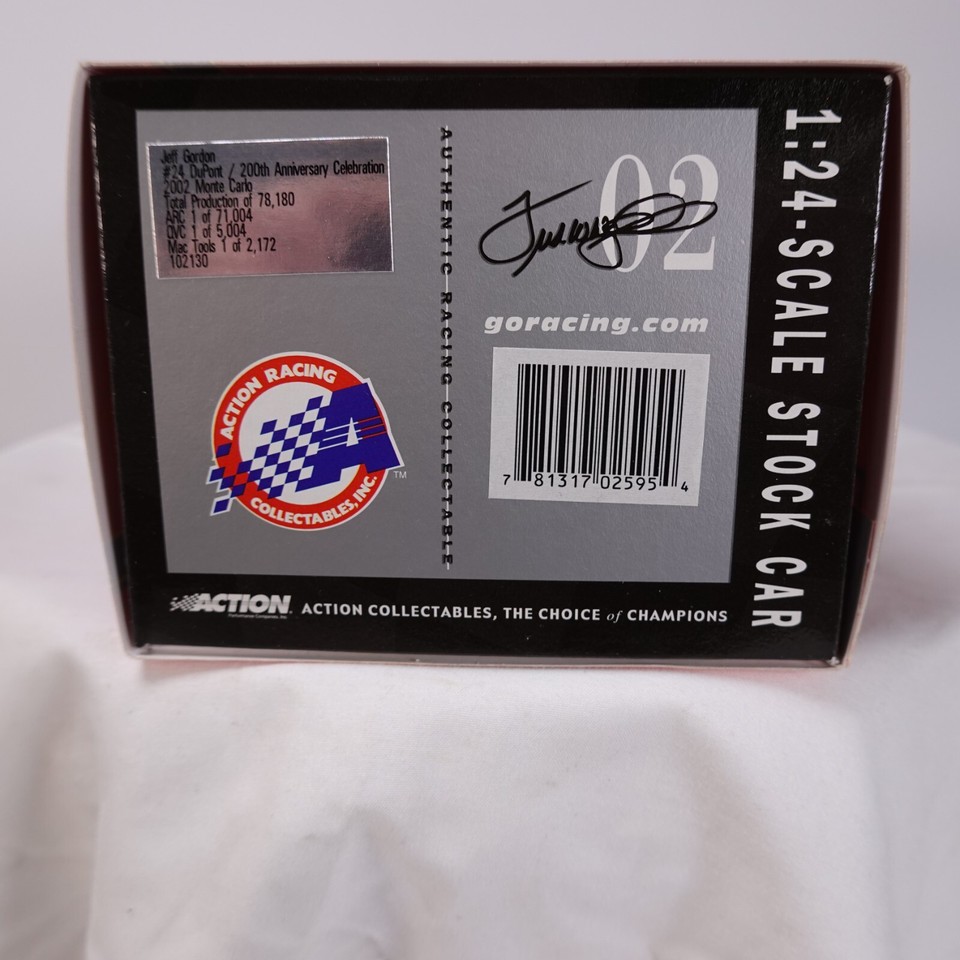 Jeff Gordon #24 200 Year Du Pont Die Cast Car Action Die Cast 1:24 ...