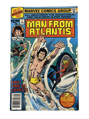 MAN FROM ATLANTIS #1 (Marvel Comics 1978) -- Bronze Age Superhero -- VF ...