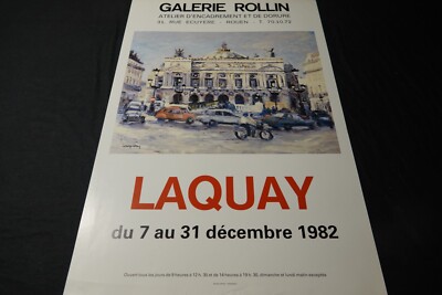 LAQUAY affiche 1982 / galerie exposition peinture | eBay