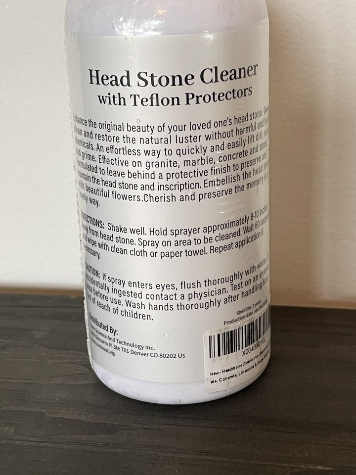 NEW Headstone Cleaner Marker Cemetery Gravestone Tombstone Cleaner ...