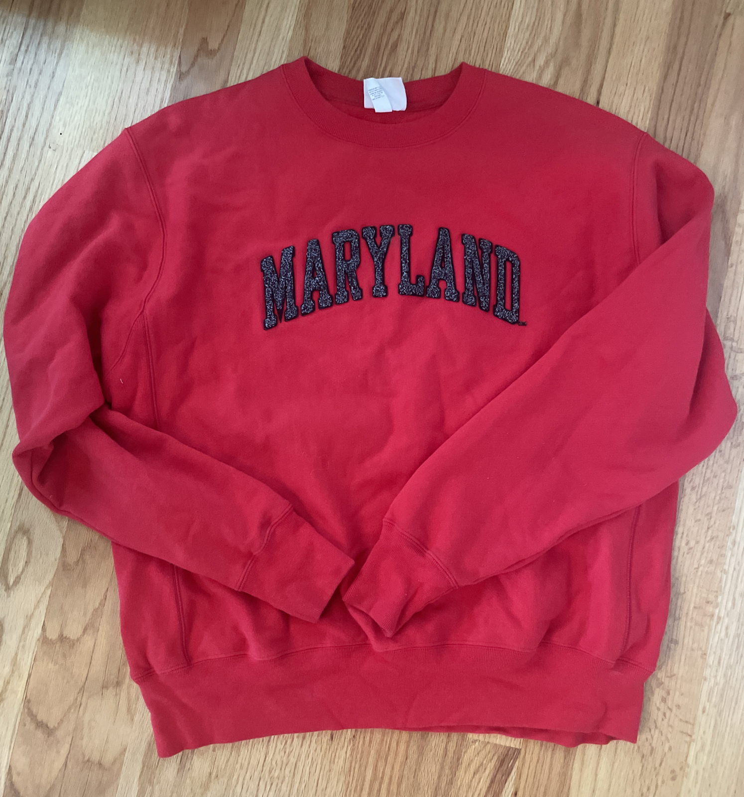 University of Maryland TERPS Appliqué Reverse Weave Champion Sweatshirt ...