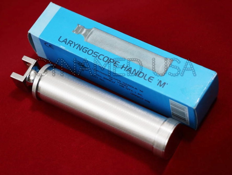 2 Laryngoscope Handle SMALL & Medium EMT Anesthesia Intubation A+ ...