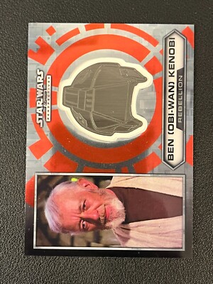 Ben Obi-Wan Kenobi 2014 Topps Chrome Star Wars Blast Shield Helmet ...