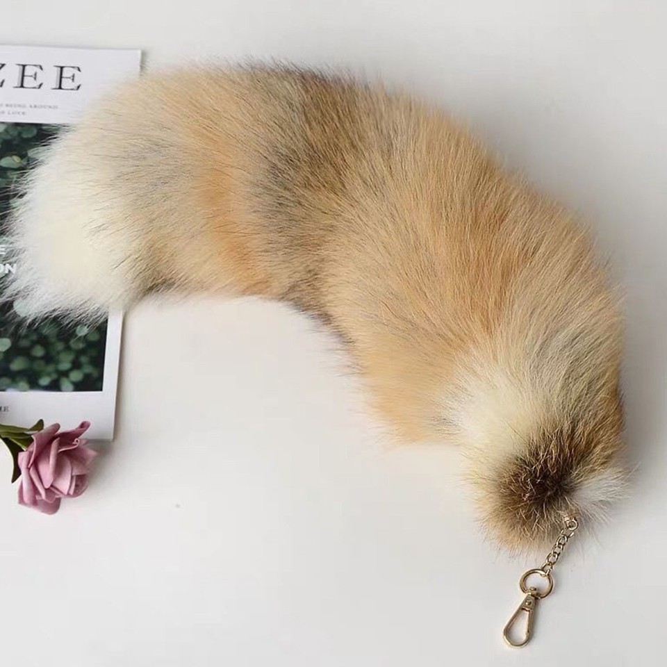 Therian Tail Plush Keychain Long Pendant Cosplay Tail Animal Car ...
