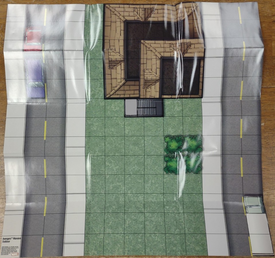 HEROCLIX MAP 2004 Universe XAVIER'S SCHOOL / AVENGERS MANSION (reduced ...