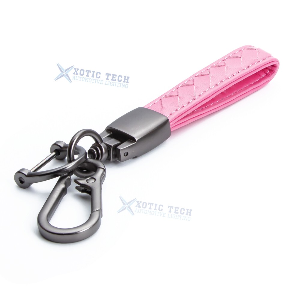5 Color Luxury Leather Key Chain Loop Strap Holder Ring Hanger For Men ...