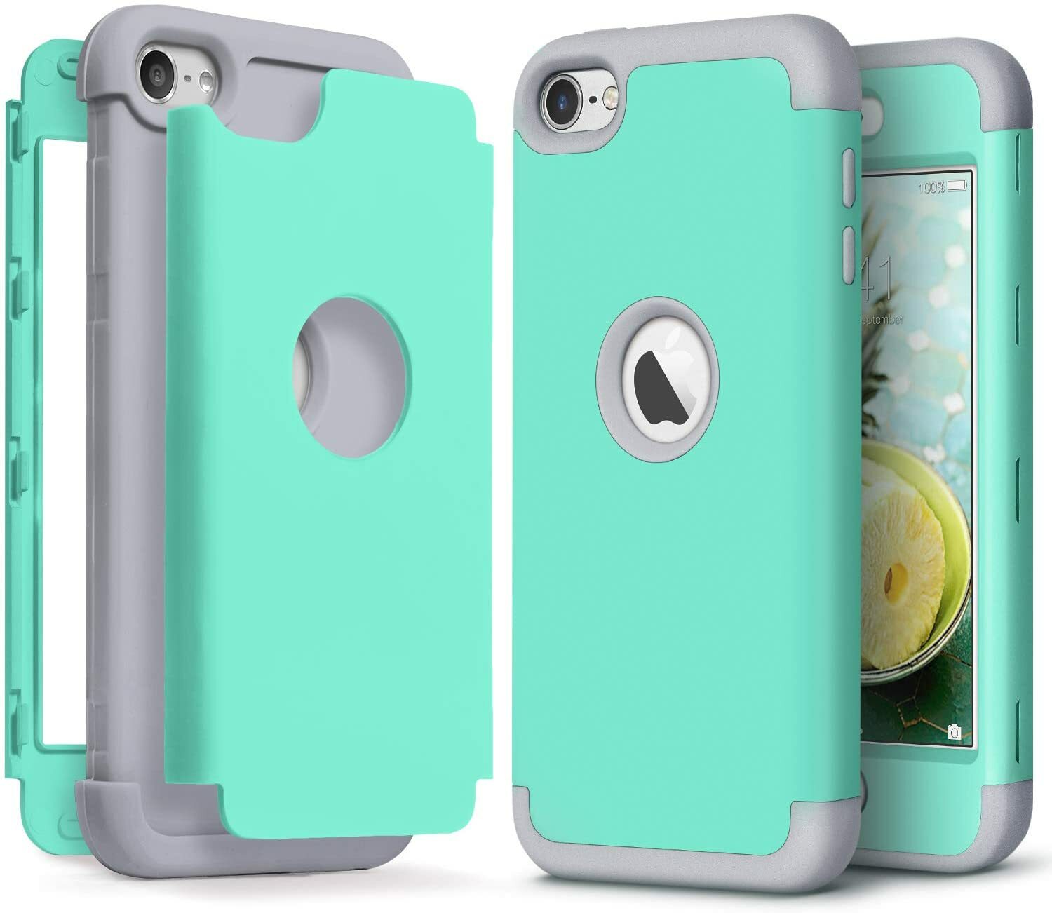For iPod Touch 5th 6th & 7th Gen - Hard Hybrid Armor Impact Case Cover ...