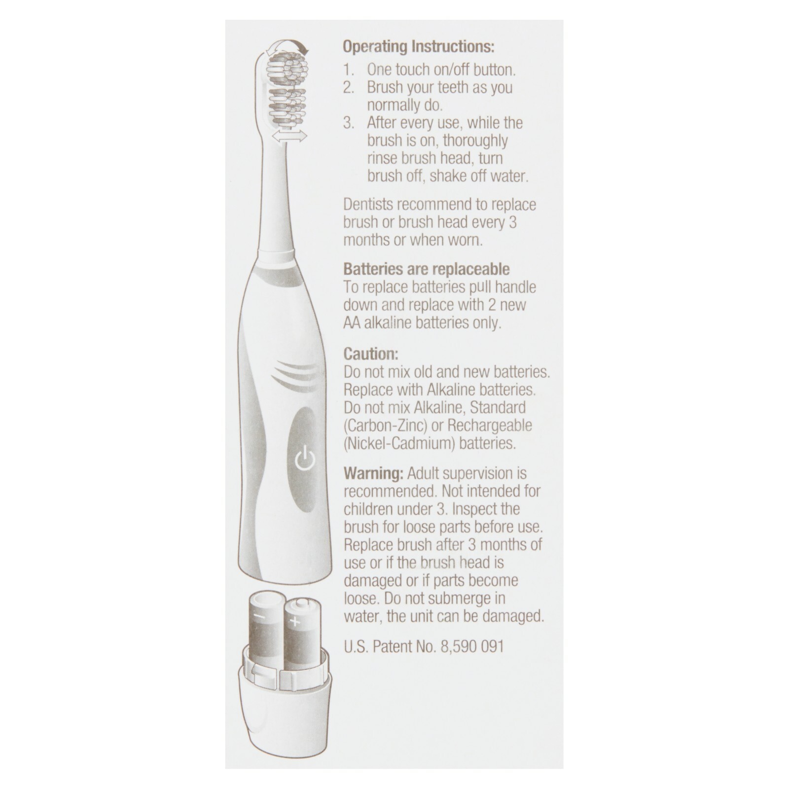 Equate soft dual action power toothbrush for deep cleaning, 1 count ...