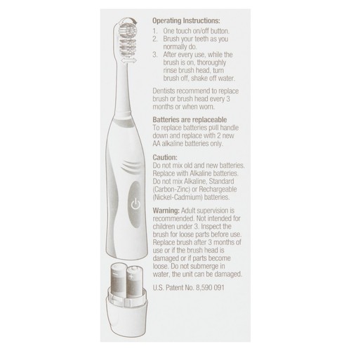 Equate soft dual action power toothbrush for deep cleaning, 1 count ...