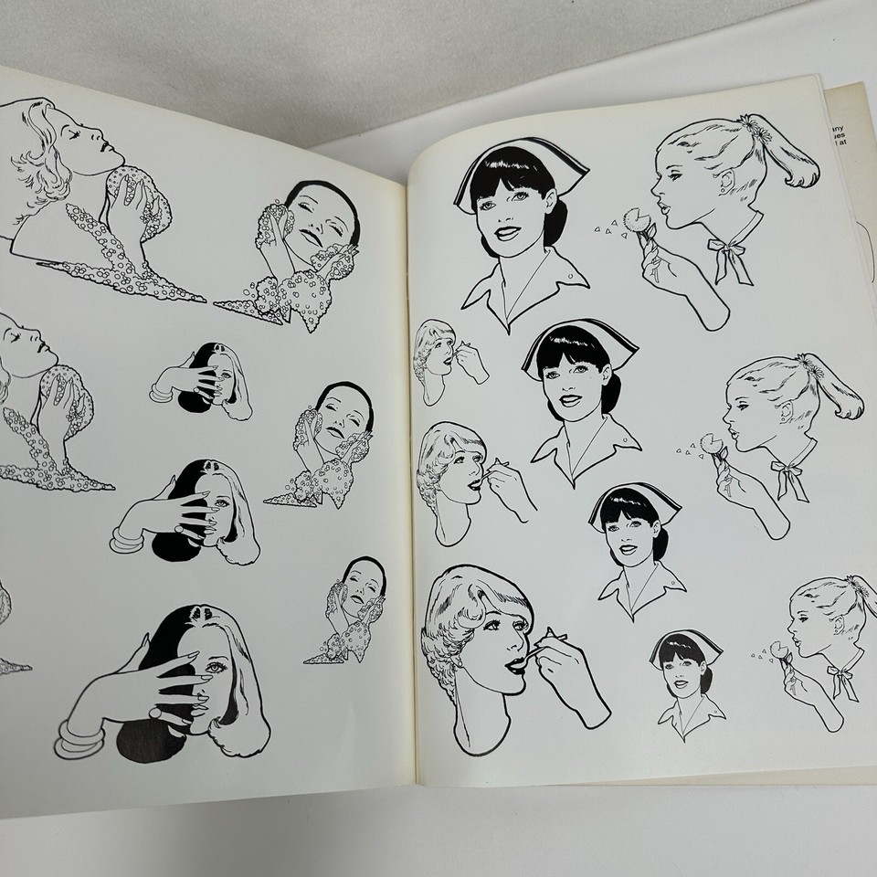 Ready To Use Illustrations of Women’s Heads Tom Tierney 1982 Dover Clip ...