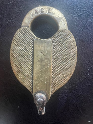 ATLANTIC COAST LINE BRASS HEART SHAPED SIGNAL LOCK | eBay