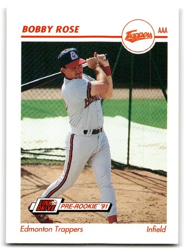 1991 LINE DRIVE AAA BOBBY ROSE EDMONTON TRAPPERS #169 | eBay