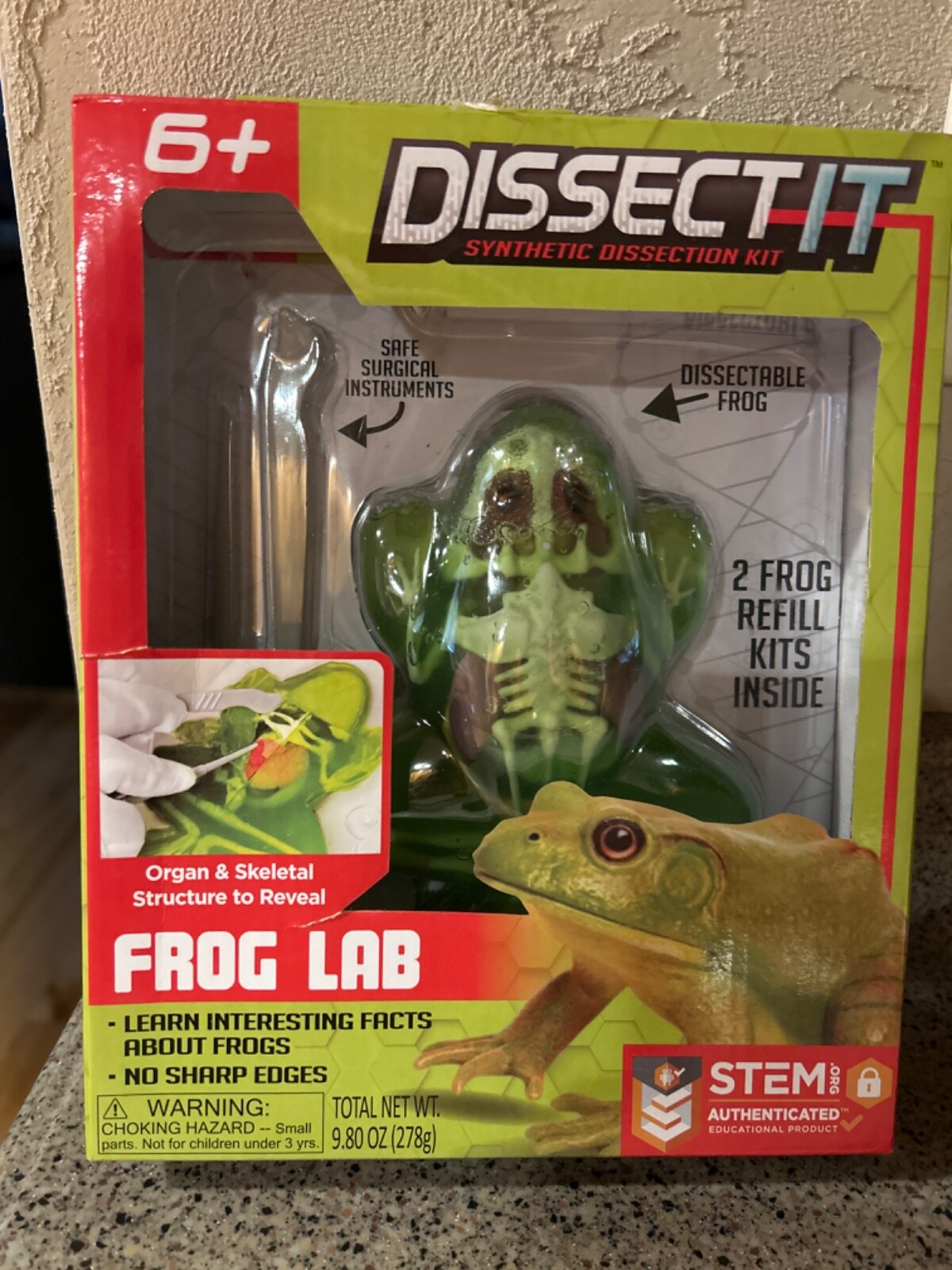Dissect It Frog Simulated Synthetic Lab Dissection STEM Toy Kids ...