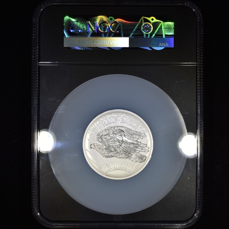 2022 SAUNT GAUDENS SILVER HALF EAGLE NGC SP-70 5 OZ SUPER INCUSE ...