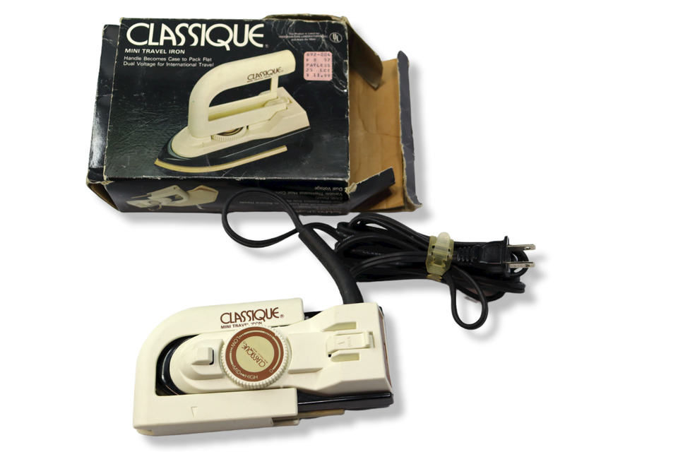 Vintage Classique Mini Travel Flat Iron Model TI-2 120V or 240V Ceramic ...
