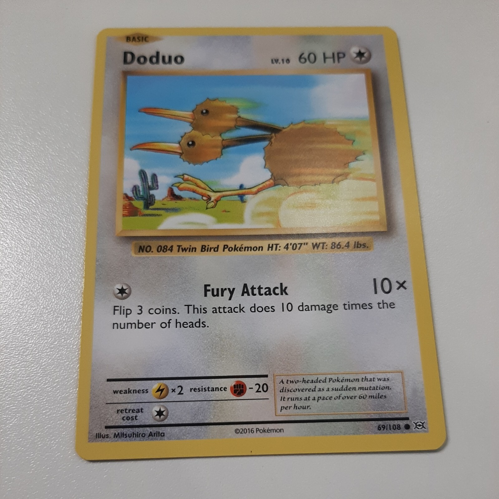 69/108 Doduo Common: Pokemon Trading Card Game XY-12 Evolutions | eBay UK