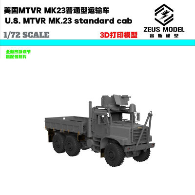 Unassembled 1/144/72/87 U.S Oshkosh Mtvr Mk.23 Standard Cab Model Kit ...