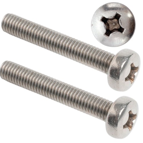 M3 M4 PHILLIPS PAN HEAD MACHINE SCREWS BOLTS 3MM 4MM A2 STAINLESS STEEL ...