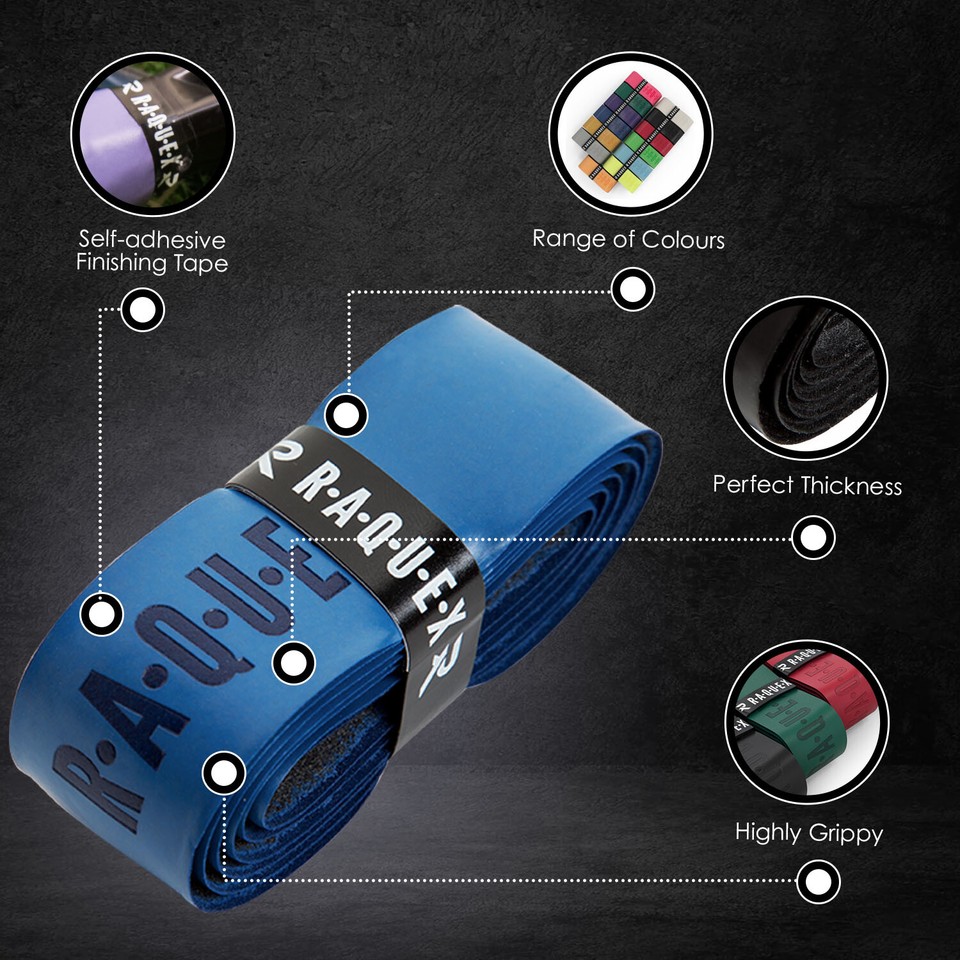 Replacement Racket Grip Tape Handle Anti Slip Tennis Squash Badminton ...