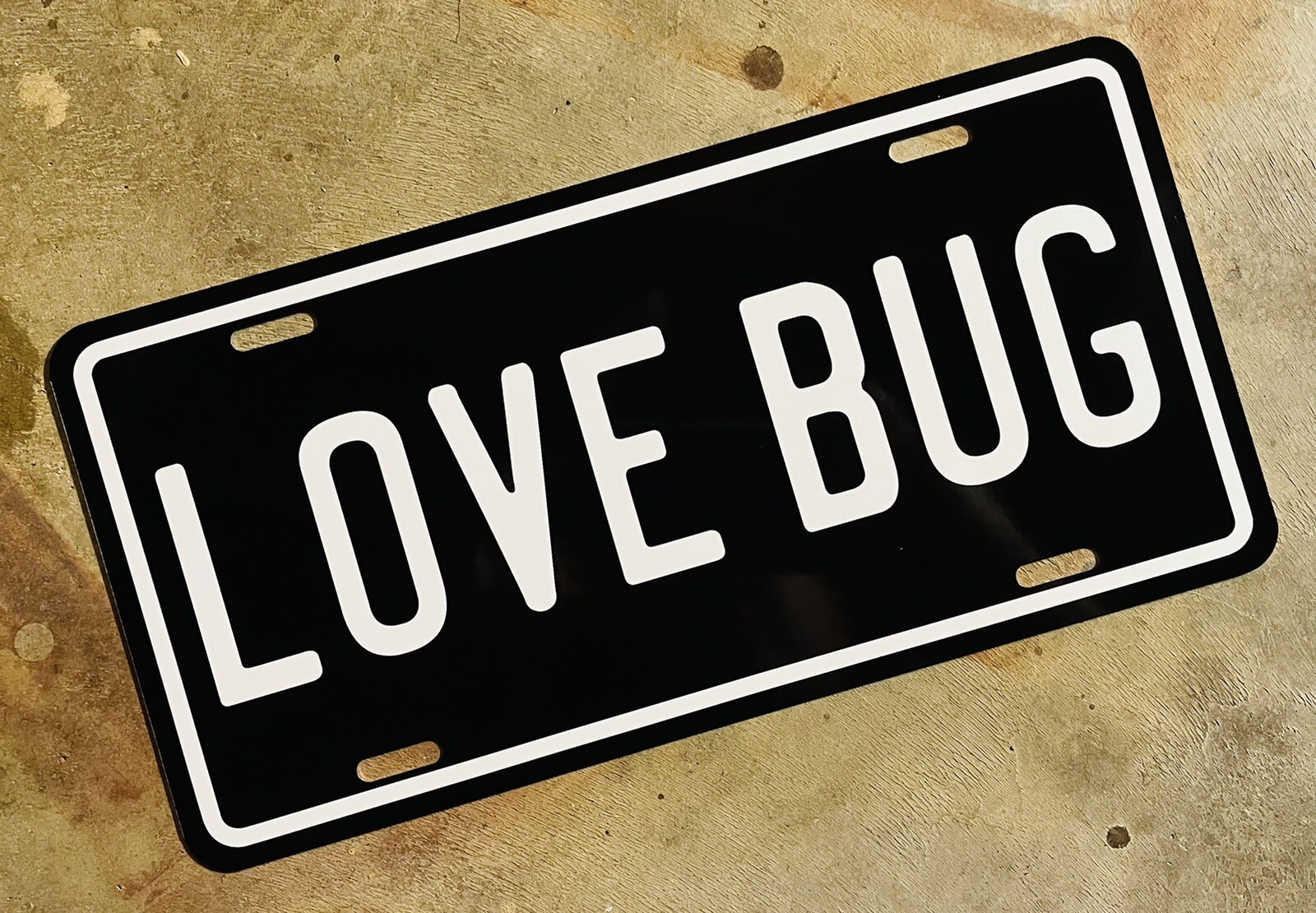 Vintage Style Volkswagen Beetle Love Bug Love bug License Plate Vanity ...