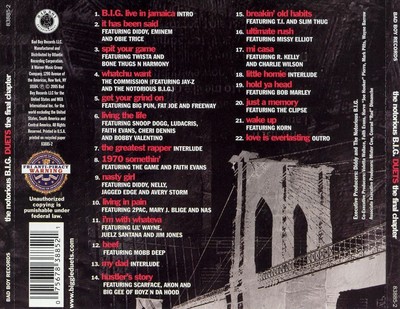 THE NOTORIOUS B.I.G. - DUETS: THE FINAL CHAPTER [PA] NEW CD 75678388521 ...