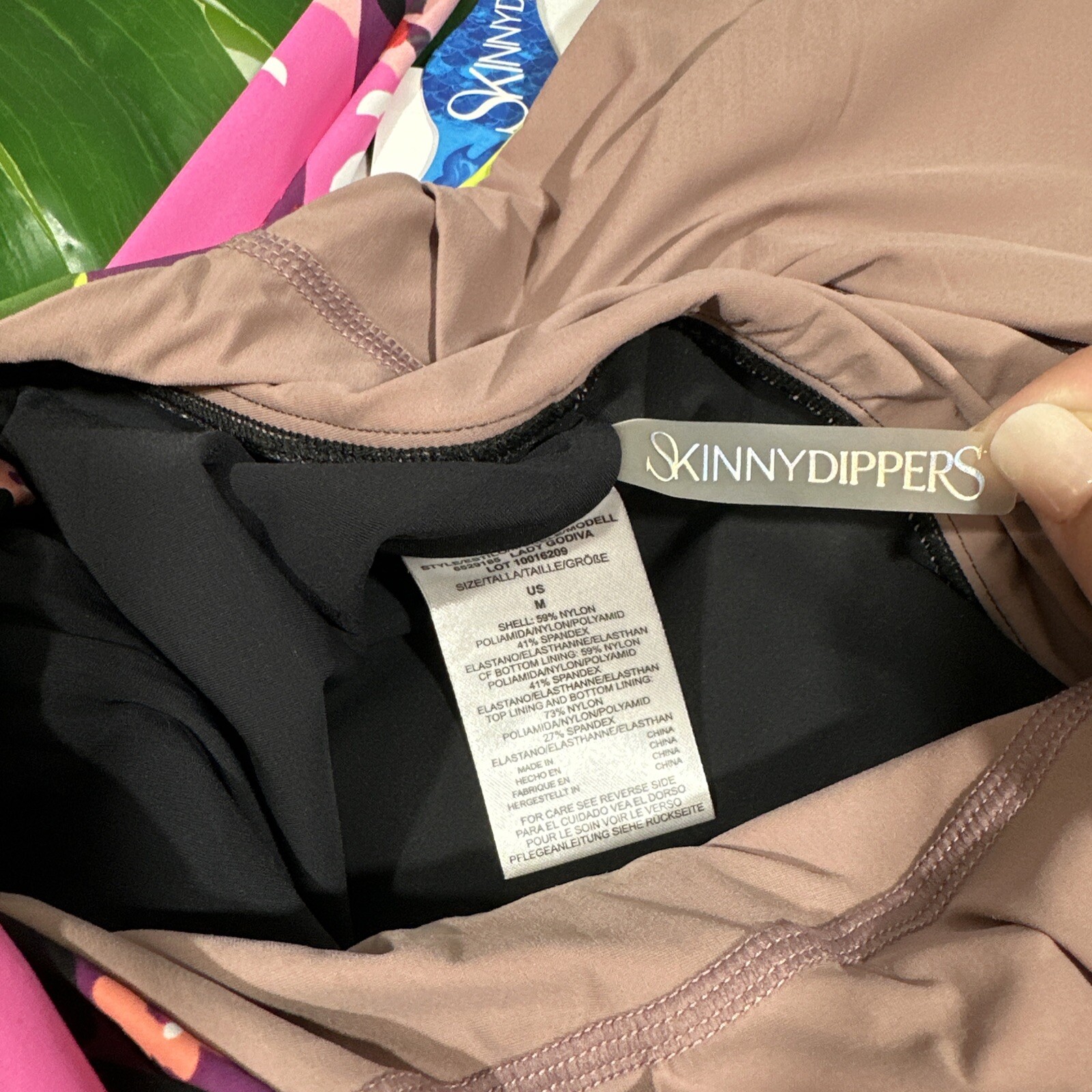 NWT $140 Skinny Dippers [ Medium ] Lady Godiva Plunge One Piece ...