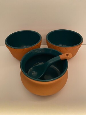 Keilen Ltd. Mexican Fiesta Salsa Bowl & Ladle and Two Chip Dip Bowls ...