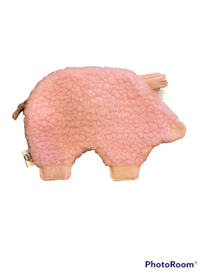 Vo-Toys 12" Flat Fleece Pink Pig Squeaker Dog Toy Fuzzy Unstuffed Ultra ...