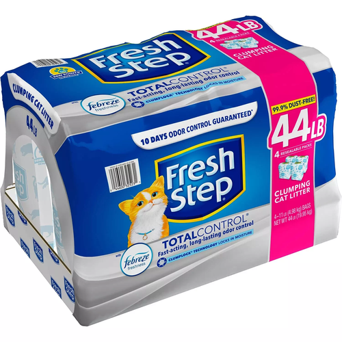 Fresh Step Total Control Scented Clumping Litter with Febreze (44 lbs ...