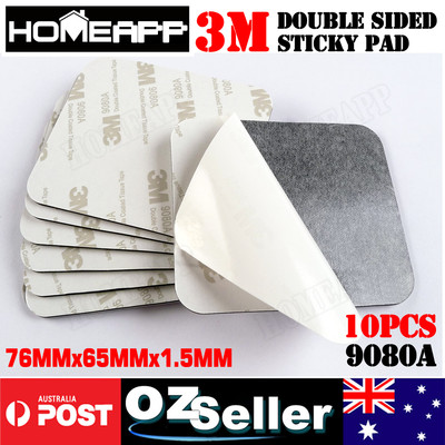 10pcs 3M Double Sided Adhesive foam tape sticky pads black 9080A 76MM ...