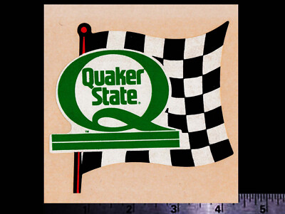 QUAKER STATE Flag - Original Vintage 1980's Racing Decal/Sticker | eBay