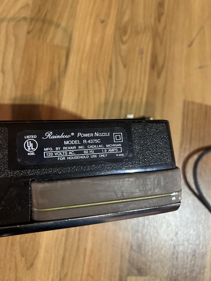 Vintage Rexair Rainbow Vacuum Power Head Floor Nozzle R-2800C Works ...