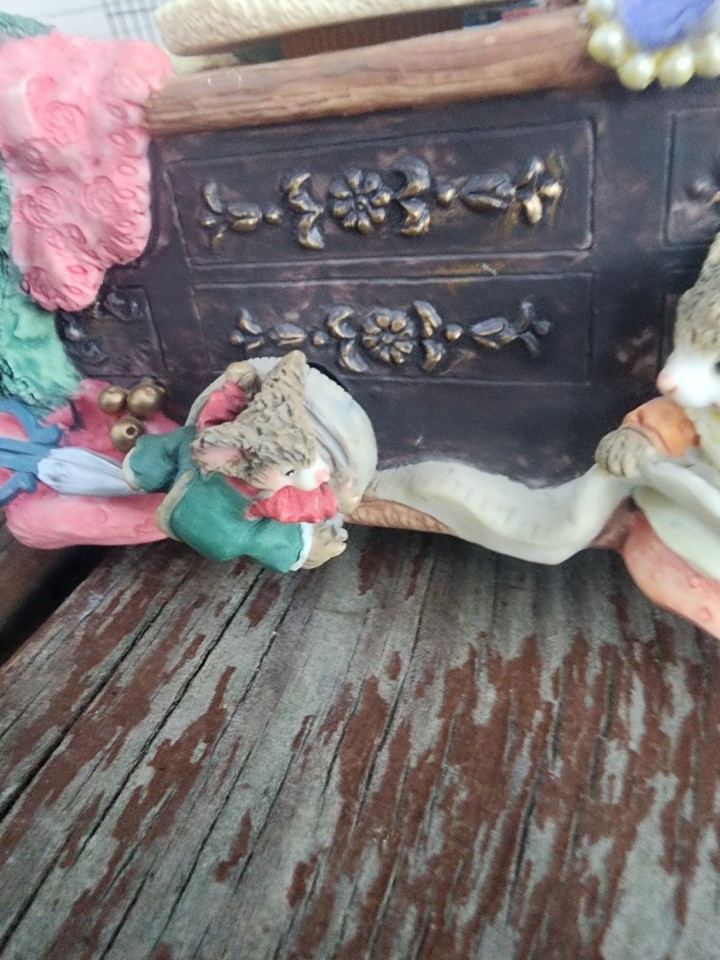 Vintage Motion Music Box, Sewing Machine With Cute Mice, Tested, Tea ...