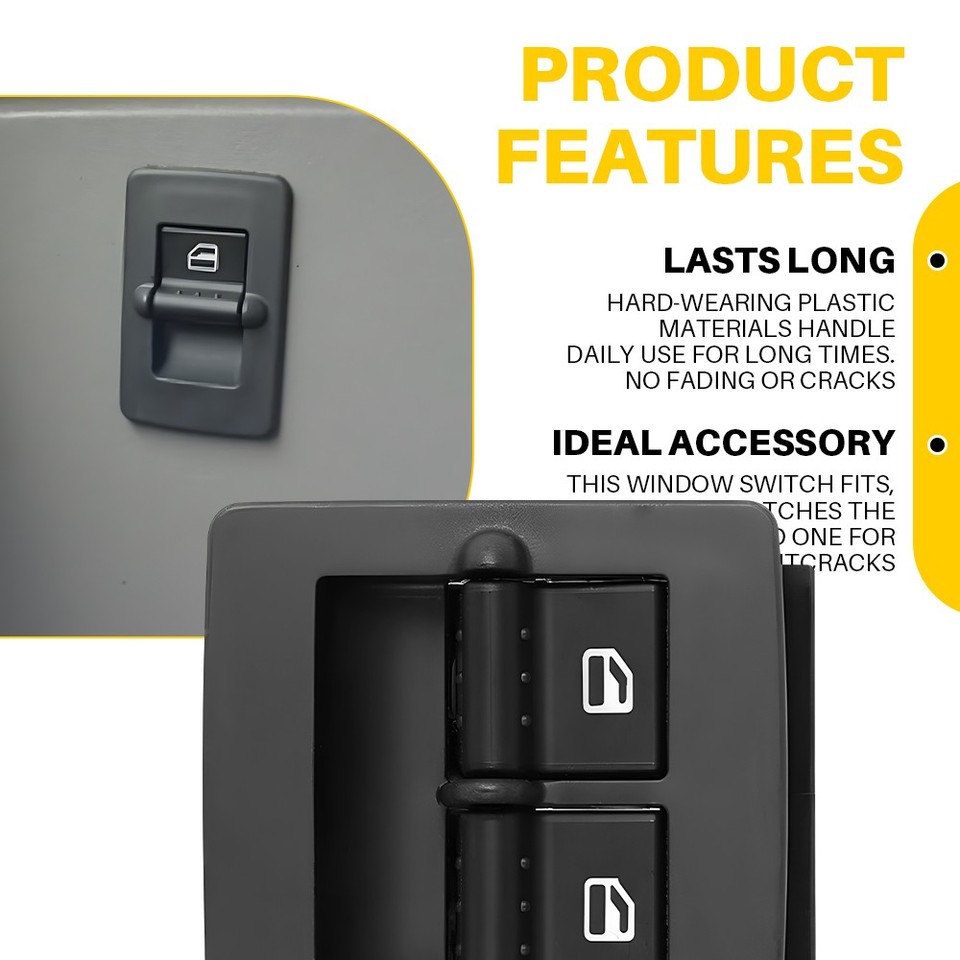 Fits 1998-2010 Volkswagen Beetle Power Window Switch and Passenger Side ...